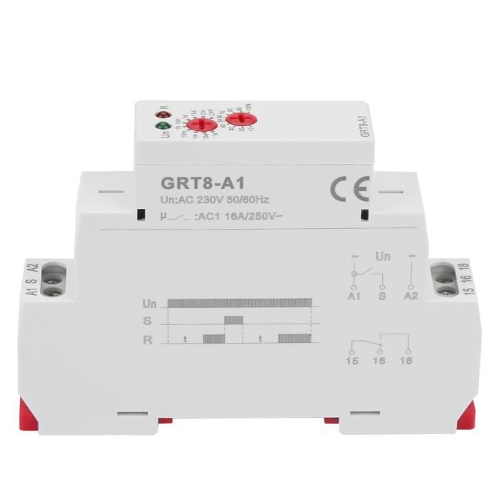 EJ.life Mini Power On Delay Time Relay, LED Indicators 10 Kinds Of ...