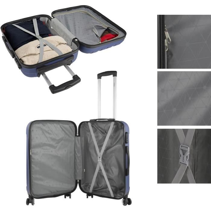 Valises - Lot De Valise Rigides 4 Roulettes - Valise Grande Taille ...