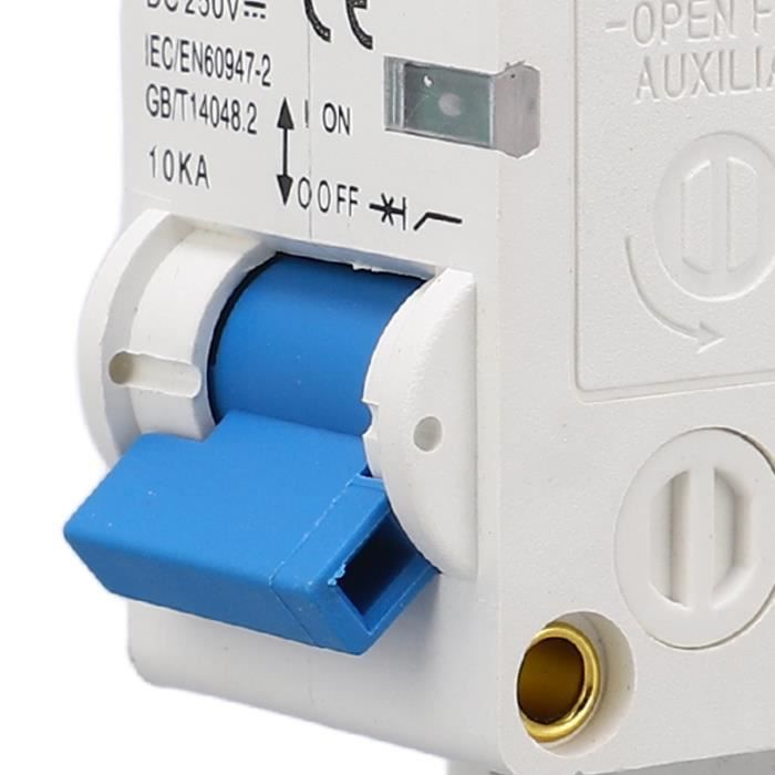 Zerone Disjoncteur 1P DC 1P DC Disjoncteur 100A 35mm DIN Rail Installation Solaire PV Court ...