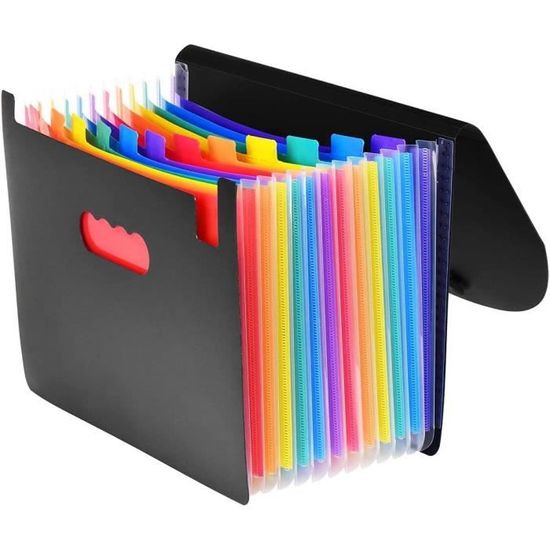 Trieur extensible à 12 poches - Format A4 - Porte-documents portable ...