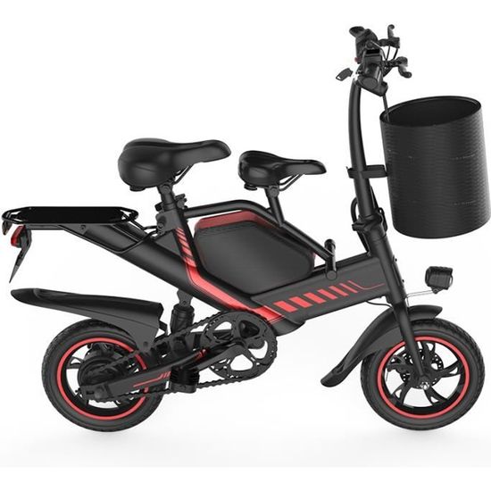 Vélo électrique CHIRREY Y1 noir 12 pouces - 250W - 10.4AH - 45KM ...