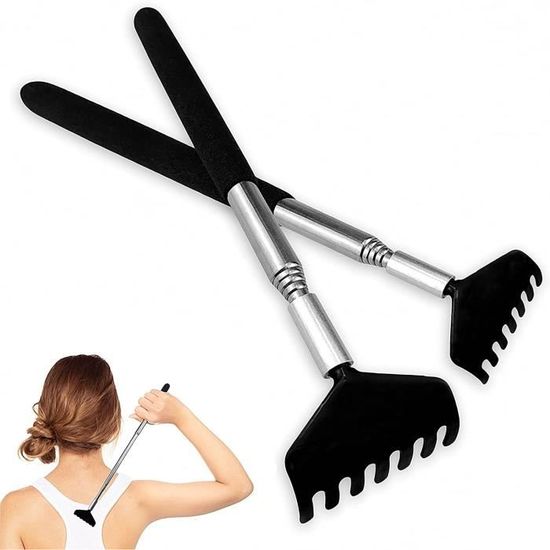 2 pcs Gratte dos, Gratte-dos extensible portatif,grattoir dos a une ...