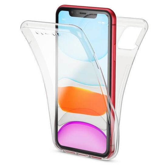 NALIA 360 Degrés Full Cover compatible avec iPhone 11, Mince Silicone ...