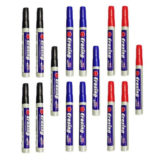 15x stylos effaçables à sec marqueurs de tableau blanc en verre ...