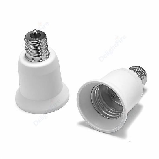PIED DE LAMPE,E17 to E27-20 pcs--Adaptateur E17 à E27 pour support de lampe, convertisseur de ...