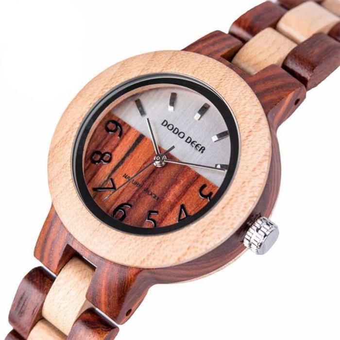 Sharphy Montre Femme En Bois Quartz Conception Spéciale Mode ...