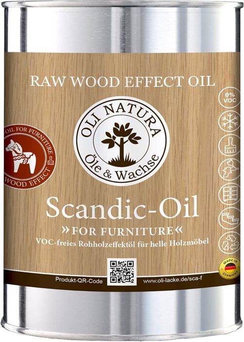 Scandic Oil OLI-NATURA pour meubles – Huile aspect bois brut – 1L ...