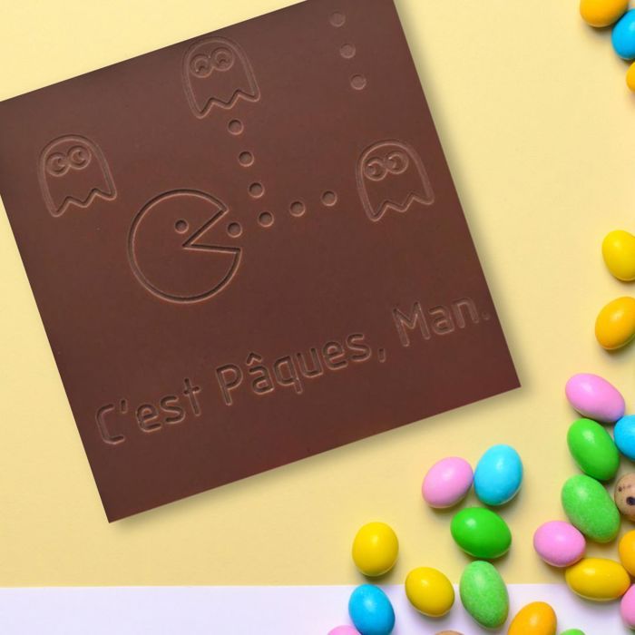 Cartes à Croquer "C'est Pâques Man" Chocolat Lait - Cdiscount Au quotidien