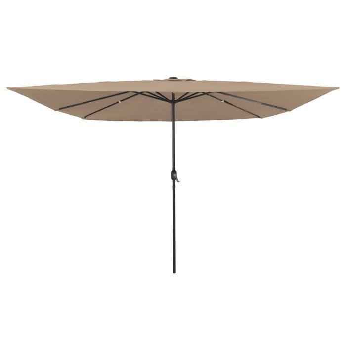 (Summer sales 2025) Parasol de jardin - GKK - carré avec des lumières ...