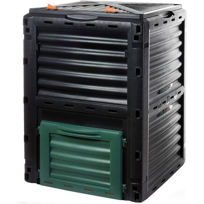 Composteur rapide Eco en plastique robuste avec couvercle à charnière ...
