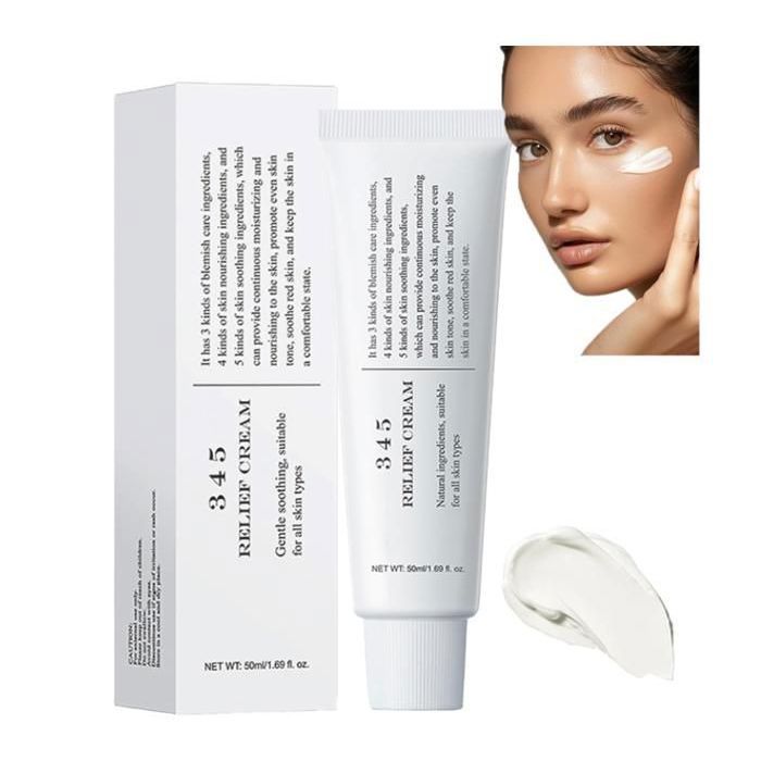 1 pcs 345 Relief Cream 50ml,345 Intensive Repair Cream Face Moisturizer ...