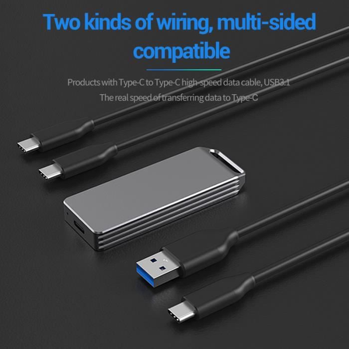 M5-NVME-C-AC-C - Blueendless Boîtier de disque dur SSD M2 vers USB Type ...