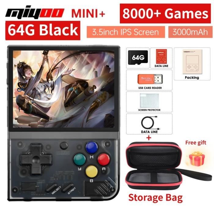 Black 64G - Console de jeu rétro Ata Yoo Mini Plus V3, 3.5 pouces, IPS ...