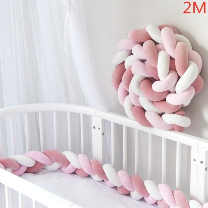 Tour de lit bébé,Traversin pour lit de bébé,à placer autour,protection ...