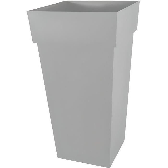 EDA Pot de Fleur Carré Haut XXL TOSCANE - 98 L - 43,3 x 43,3 x H 80 cm ...