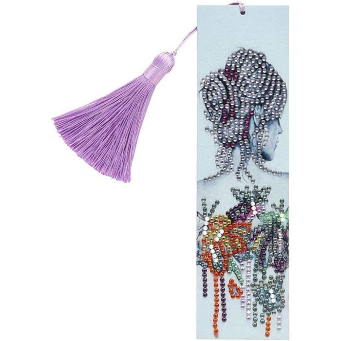 Domybest Marque-page de Peinture au Diamant Bricolage Diamond Painting Marque Page en Cuir ...