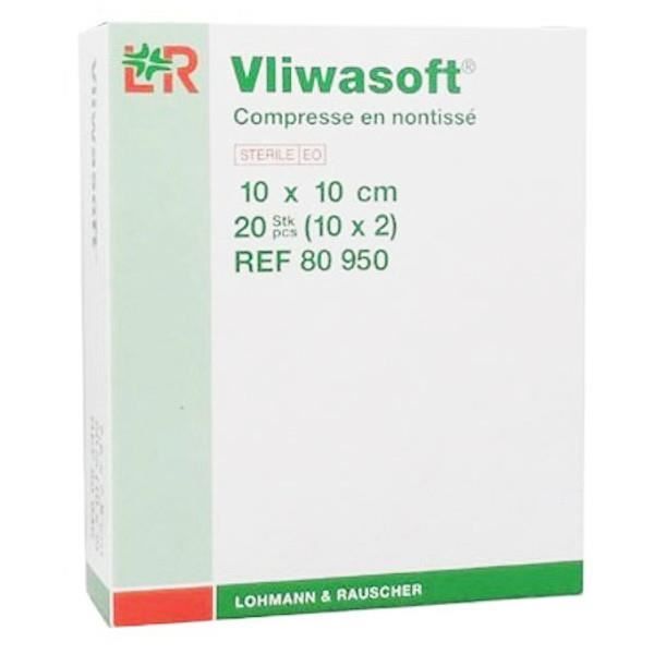 L&R Vliwasoft Compresse Non-Tissé 10x10cm 100 Unités - Cdiscount Santé ...