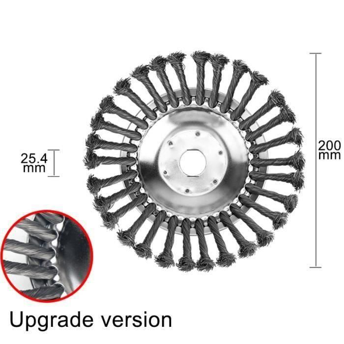 Tondeuse,Tête de coupe en fil d'acier de 6-8 pouces, pour débroussailleuse à gazon ...