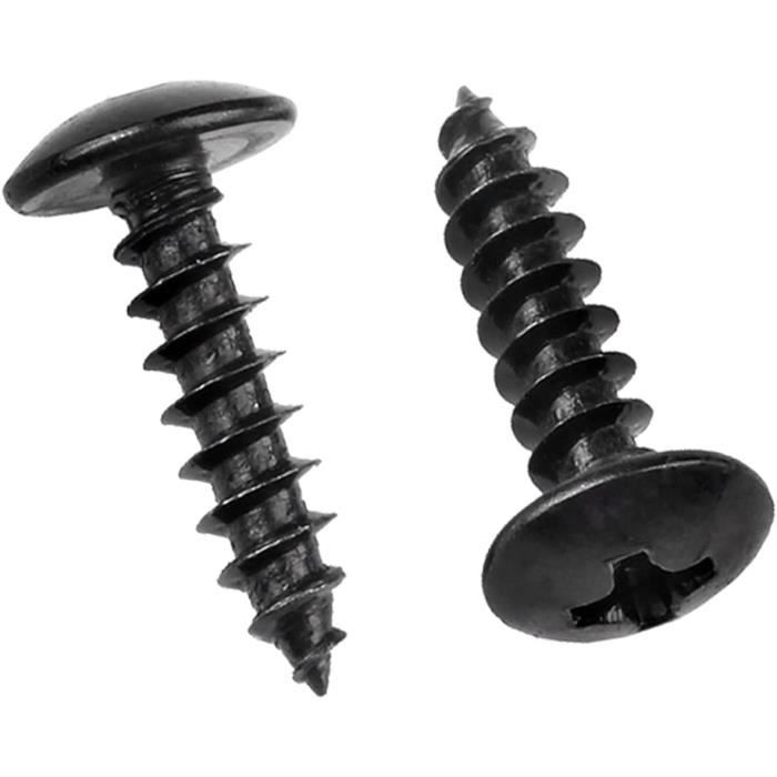 M5 X 20Mm 50 Pcs Acier Carbone Tête Ronde Vis À Bois Cruciformes Tête ...