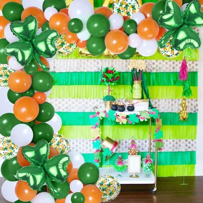 109 Ensemble Décoration La Saint-Patrick - Kit D'Arche Guirlande Ballon ...