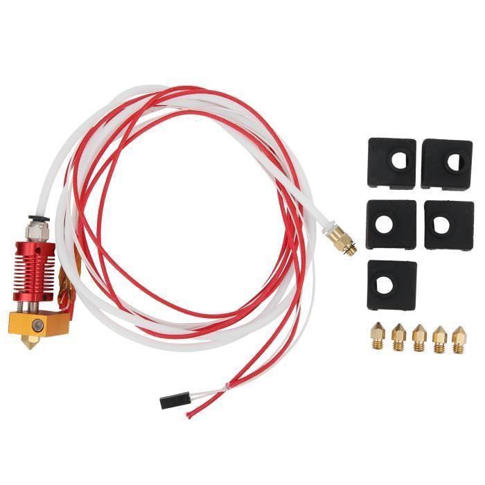 Cikonielf Kit Hotend d'extrudeuse pour CR10 Tête d'extrudeuse rouge Accessoires d'imprimante 3D ...