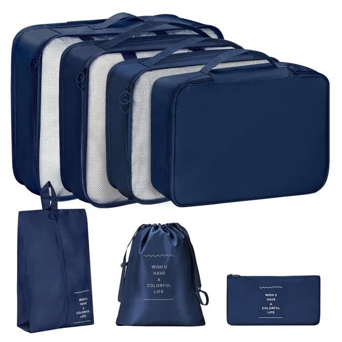 DAMILY® Lot de 7 Organisateur de Voyage Valise Bagages Emballent des ...