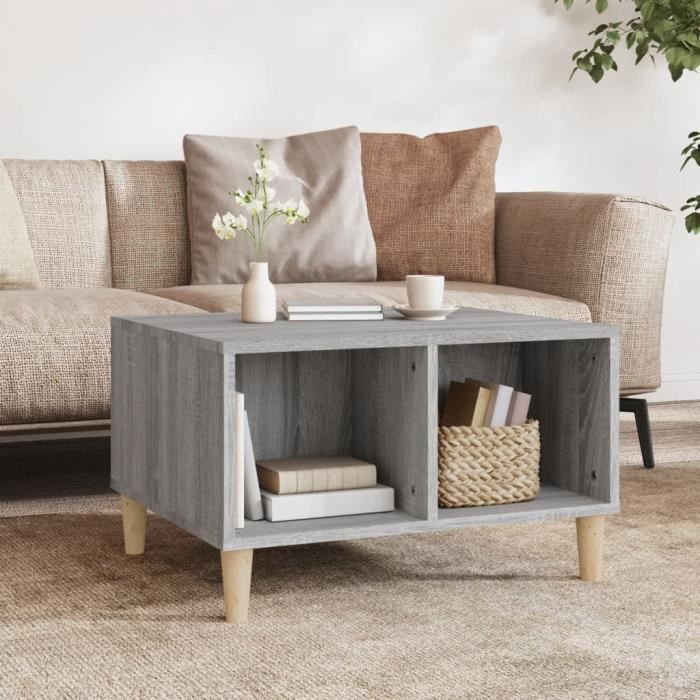 SAL Table basse Sonoma gris 60x50x DIO7807120717671 - Cdiscount Maison