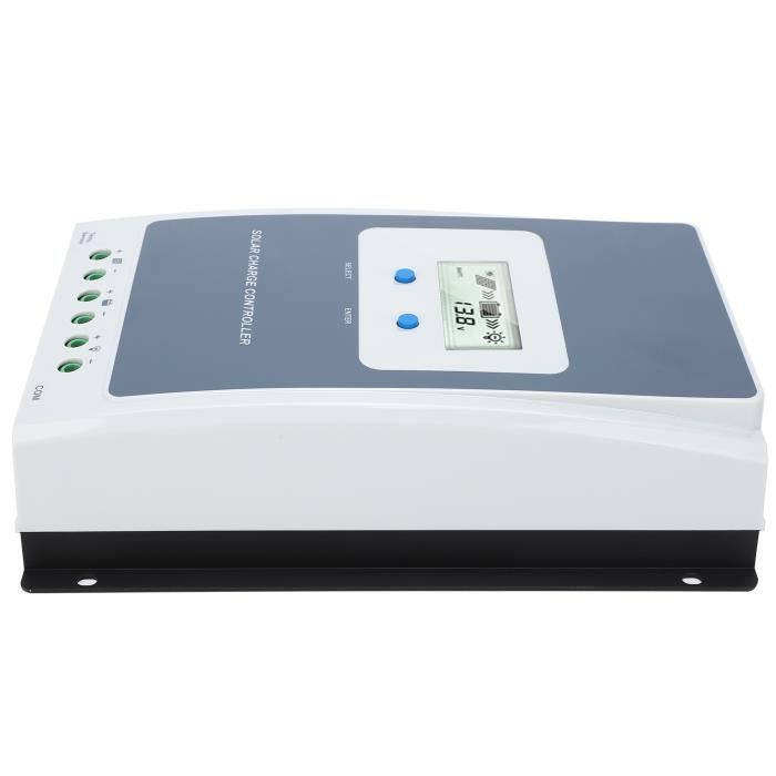 HURRISE Régulateur solaire MPPT Contrôleur de Charge Solaire MPPT Régulateur Affichage LCD 40A ...