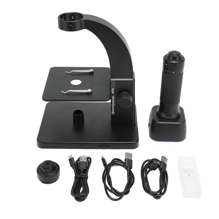 HURRISE Microscope 2000X Microscope numérique WiFi double lentille WiFi ...