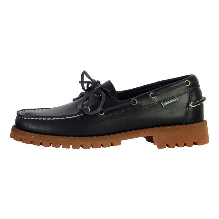 Mocassin Cuir Docksides Sebago Ranger Waxy - Bleu Bleu - Cdiscount ...