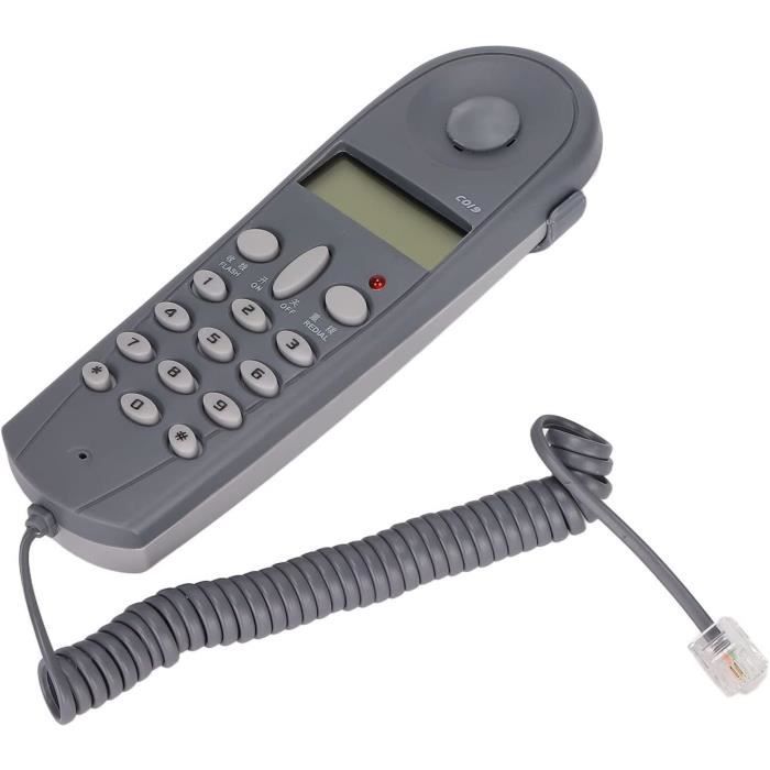 Téléphone Filaire, Téléphone Fixe Mural Avec Suppression Du Bruit Du ...