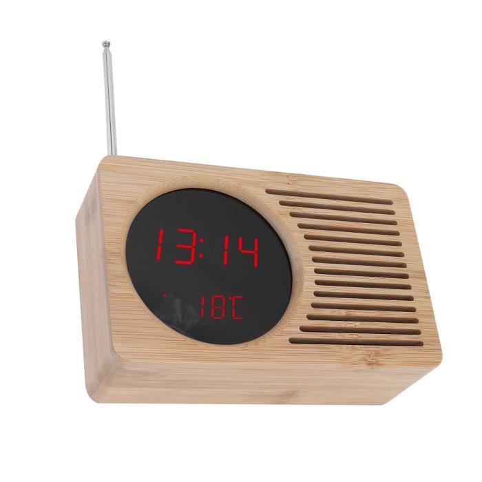 YID horloge LED Radio Réveil électronique, 5V LED Rouge Horloge ...