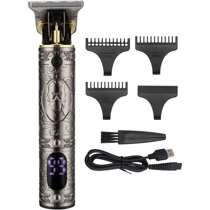 Tondeuses Électriques, Tondeuse À Cheveux Pour Hommes Avec Écran Lcd Tondeuse De Barbier Sans ...