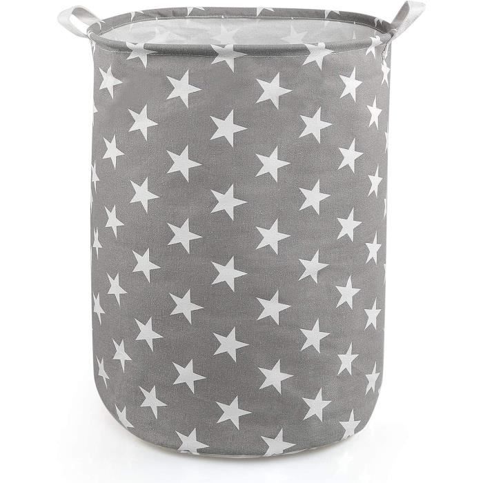 Panier à Linge Pliable - TRAHOO - Gris-Star - 40 x 50 cm - PE Enduit ...