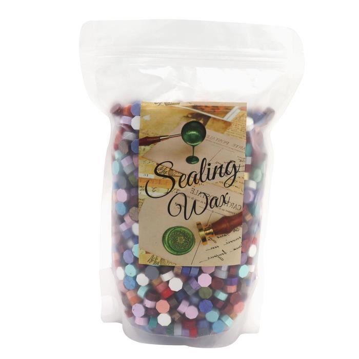 Perle de cire à timbre - YOSOO - Octogonales - 1450 pièces - 89 ...