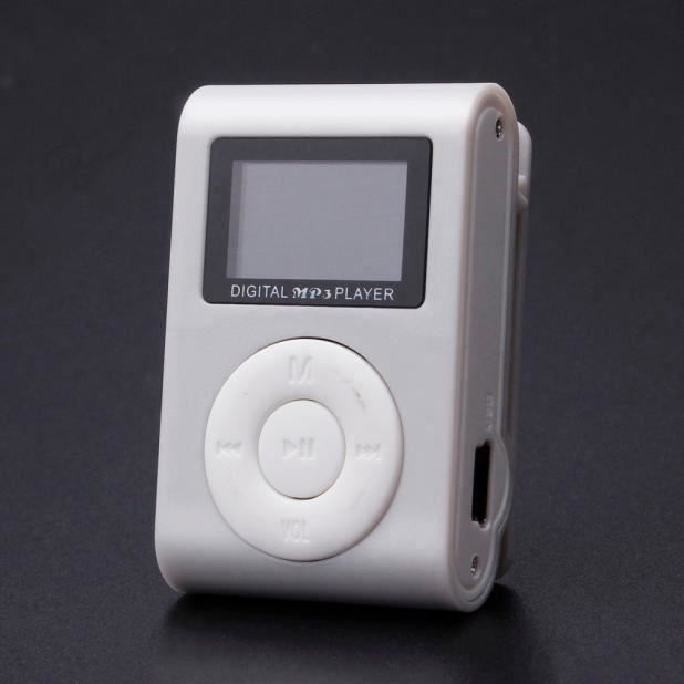 Lecteur MP3 Lect MP3Mini USB Clip MP3 Player LCD Screen Support 32GB ...