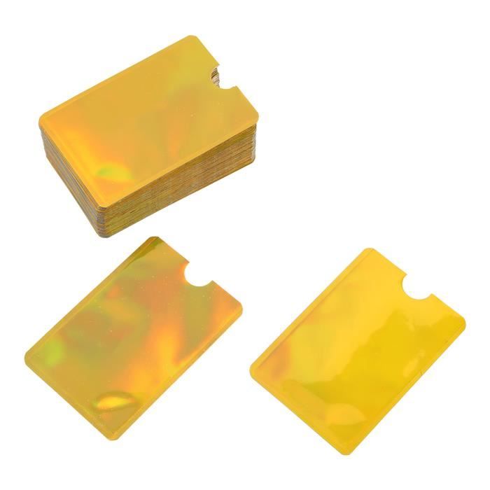 Zerone porte-cartes RFID 100 pièces manchons de blocage de carte ...