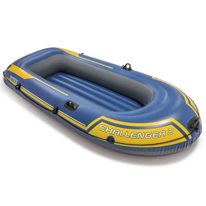 INTEX Set Bateau Challenger 2 - 2 personnes - Bleu Bleu Bleu BATEAU ...