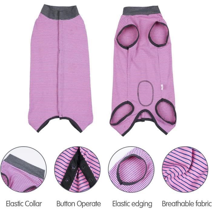 Combinaison De Convalescence Pour Chien Et Chat - Protection Abdominale ...