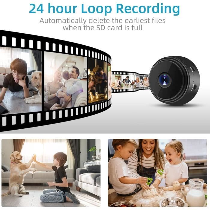 Mini Camera Espion Enregistreur Full Hd 1080P Magnetic Spy Cam Sans Fil ...