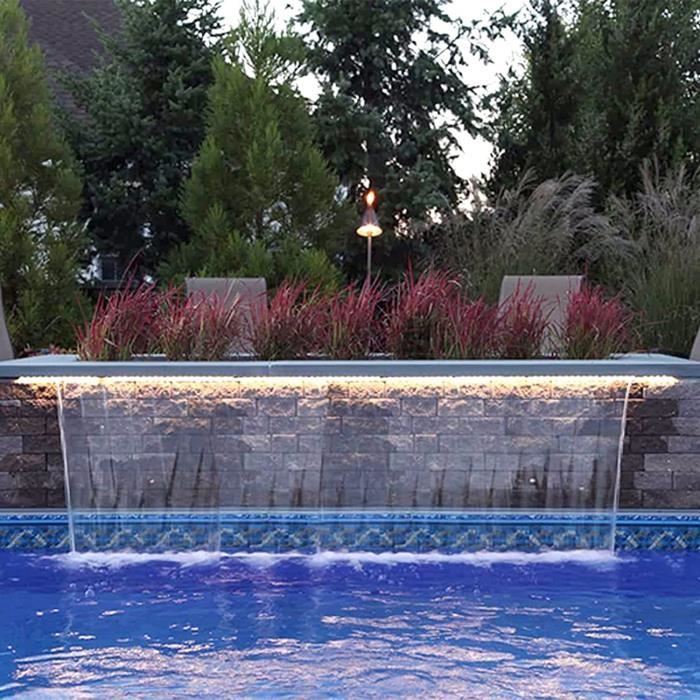 Cascade Paysage pour Jardin Extérieur, Fontaine d'Extérieur en Acier ...