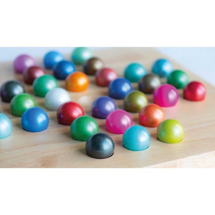 Jeu de plateau - REMEMBER - Solitaire - Plateau en bois hévéa - 32 ...