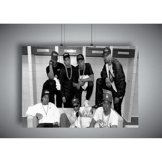 Poster NWA Straight Outta Compton RAPPER HIP HOP 02 Wall - A3 (42x29,7cm) - Cdiscount Maison