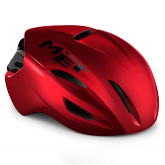 Casque de vélo de route aérodynamique Manta - Mixte - Rouge/Blanc ...