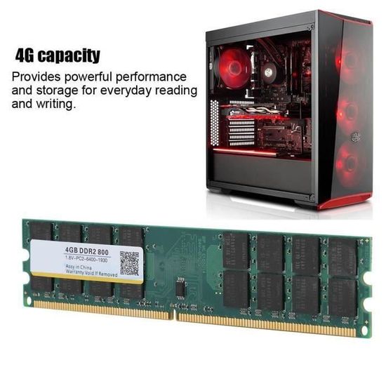 Dream-Module mémoire RAM 4 Go 800 MHZ 240 broches conu l'ordinateur ...