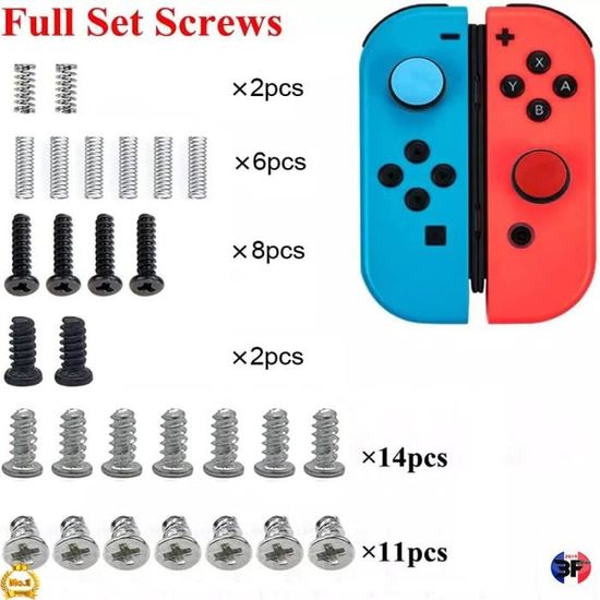 Lot de 43vis de rechange pour manette Nintendo Switch, vis de rechange ...