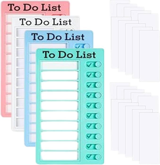Tableau De Liste De Contrôle 4 Pièces,Tableau De Tâches Avec 20 ...