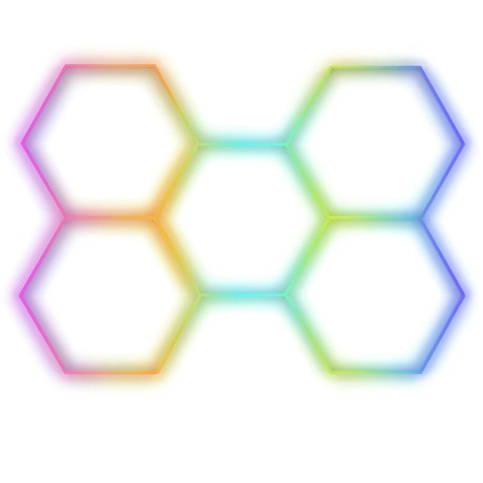 BarberPub Hexagon LED Garage Light, 7200LM Hexagon LED Light , 3 ...