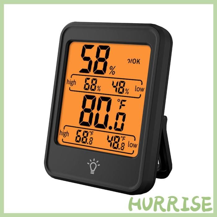HURRISE Hygromètre numérique Thermomètre hygromètre intérieur grand ...