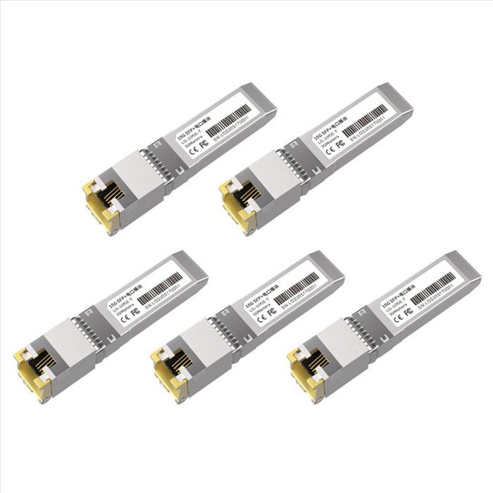 5X Module SFP+ 10G Modules SFP en Cuivre 10GbE Port Optique Tourné Vers ...